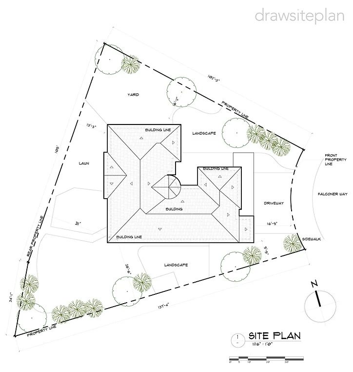 Standard Site Plan Site Plan Template